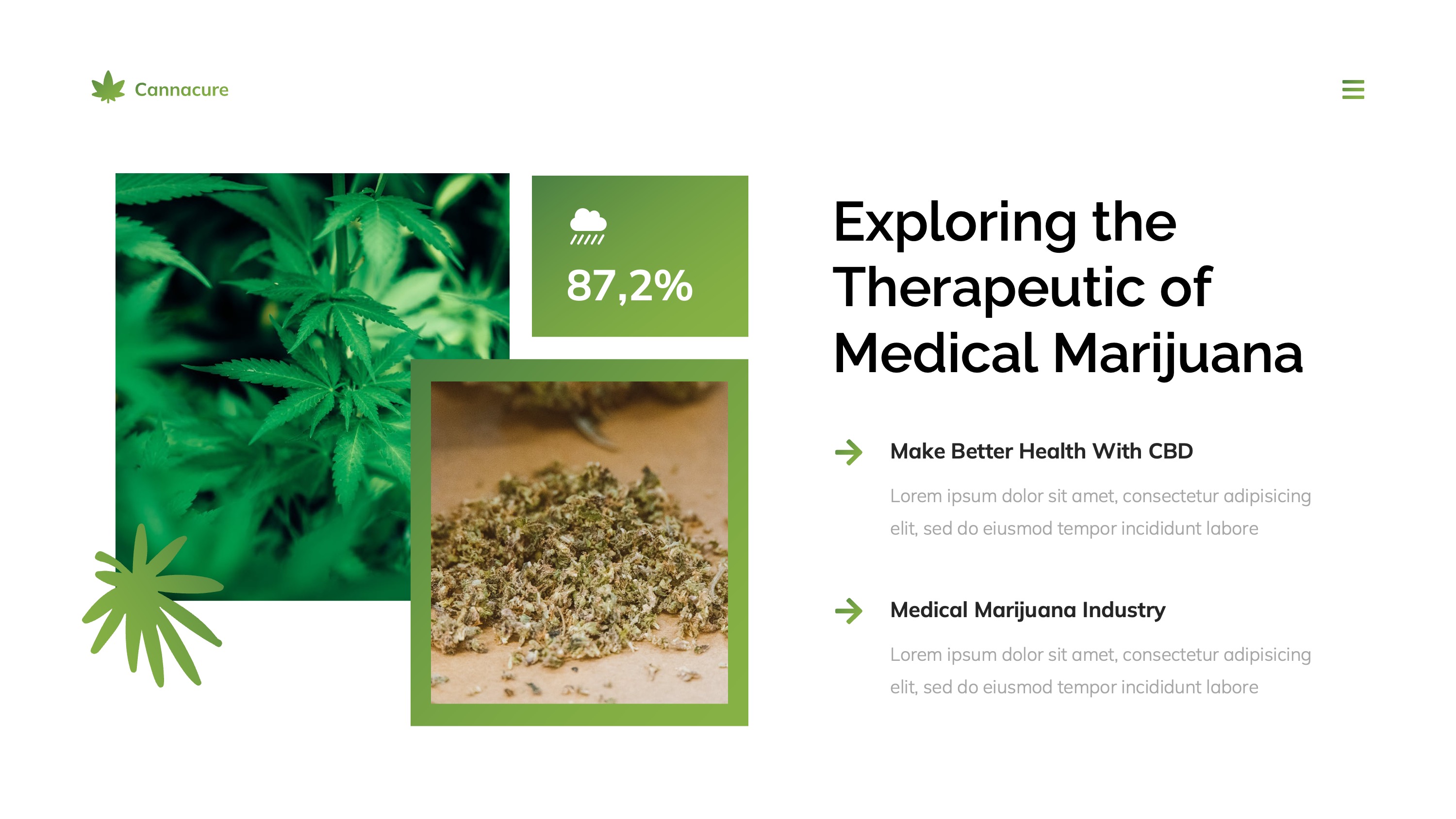 Medical Marijuana Powerpoint Presentation Templates Graphicriver